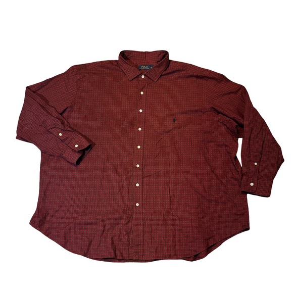 Polo Ralph Lauren | Shirts | Polo Ralph Lauren Mens 4xb Bog Red Check ...